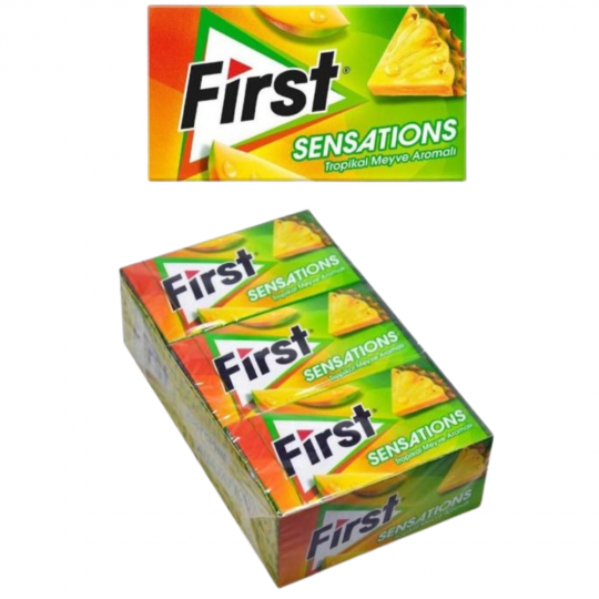 FIRST Chewing-gum au Goût de Fruits Tropicaux